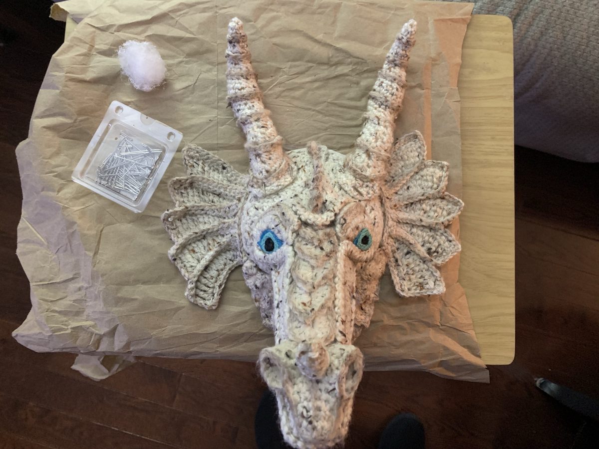 Guardian Dragon Crochet Wall Hanging | Little Bit of Foolishness