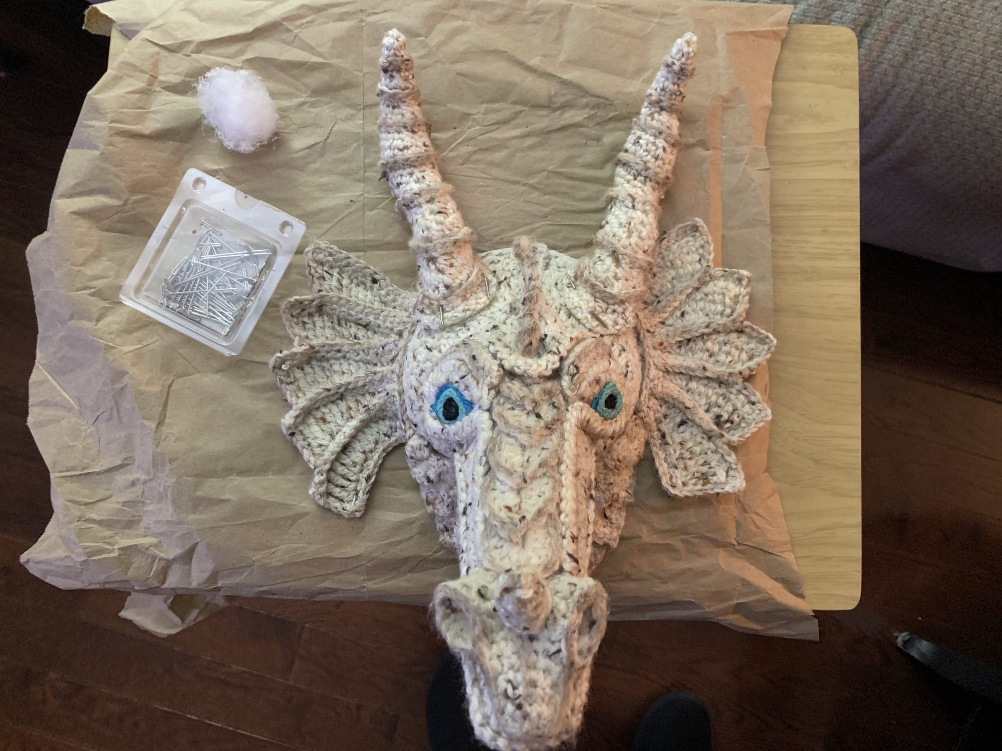 Guardian Dragon Crochet Wall Hanging | Little Bit of Foolishness