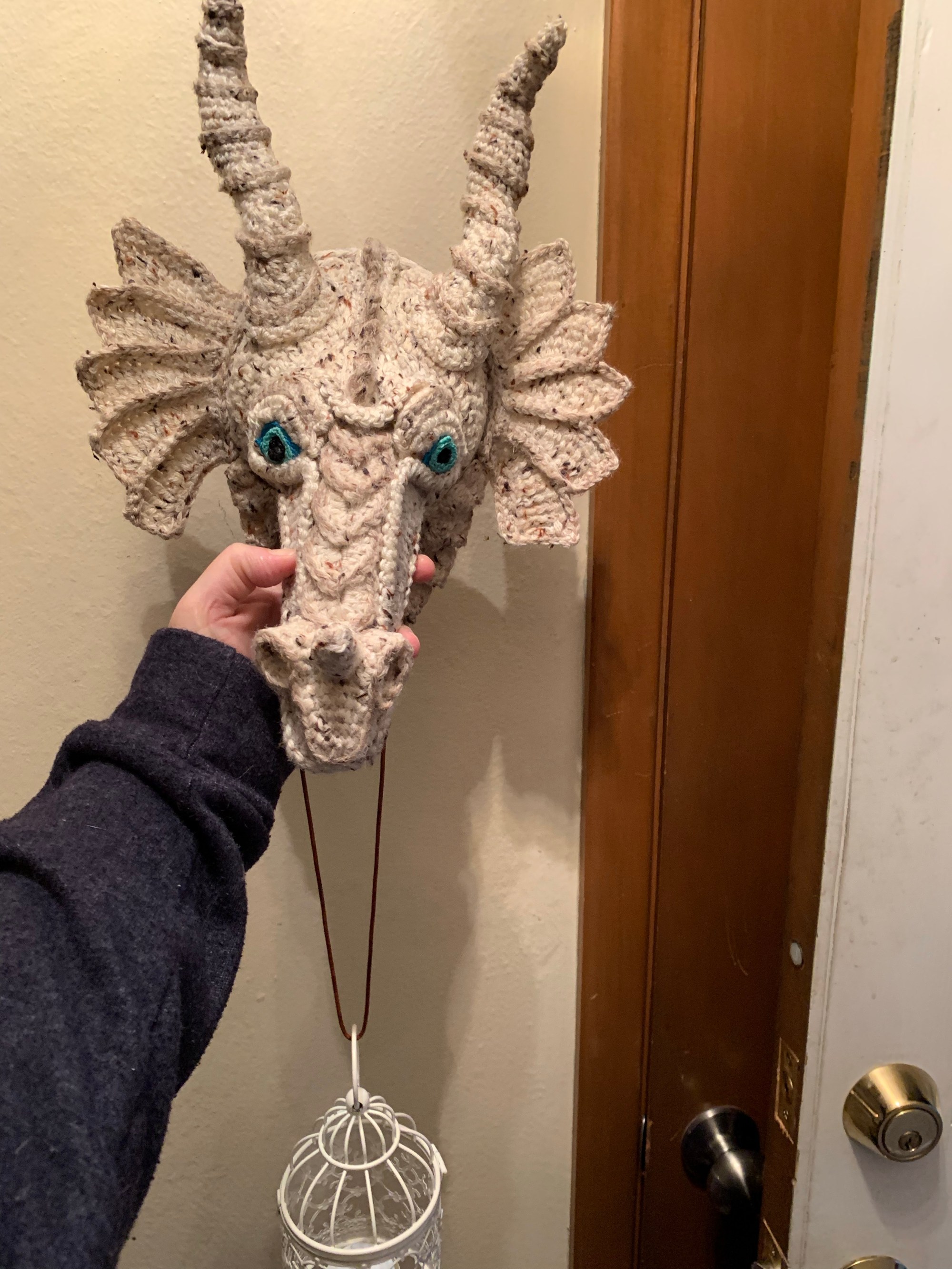 Guardian Dragon Crochet Wall Hanging | Little Bit of Foolishness