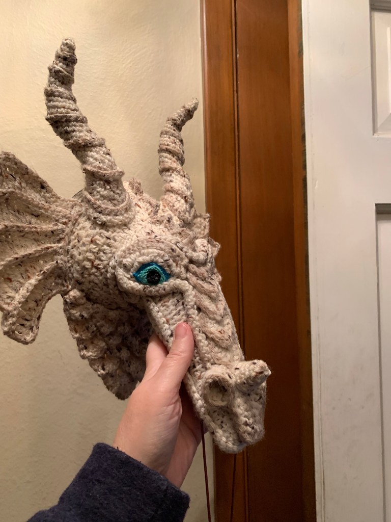 Guardian Dragon Crochet Wall Hanging | Little Bit of Foolishness