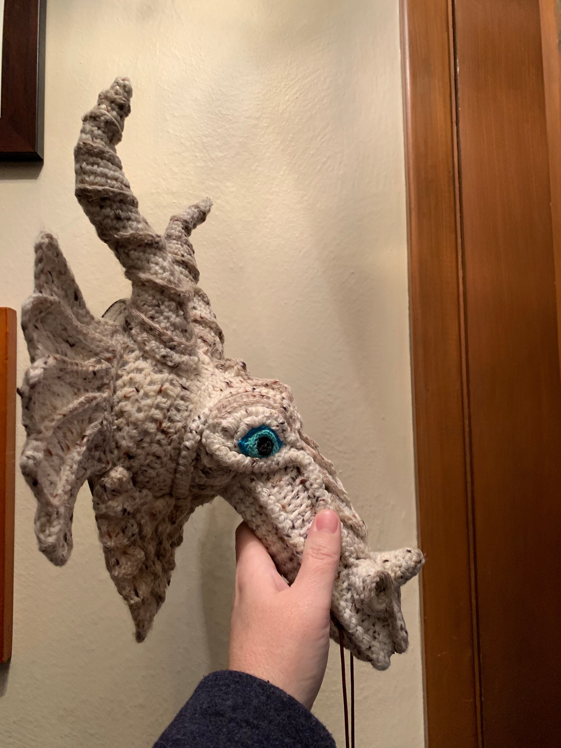 Guardian Dragon Crochet Wall Hanging | Little Bit of Foolishness